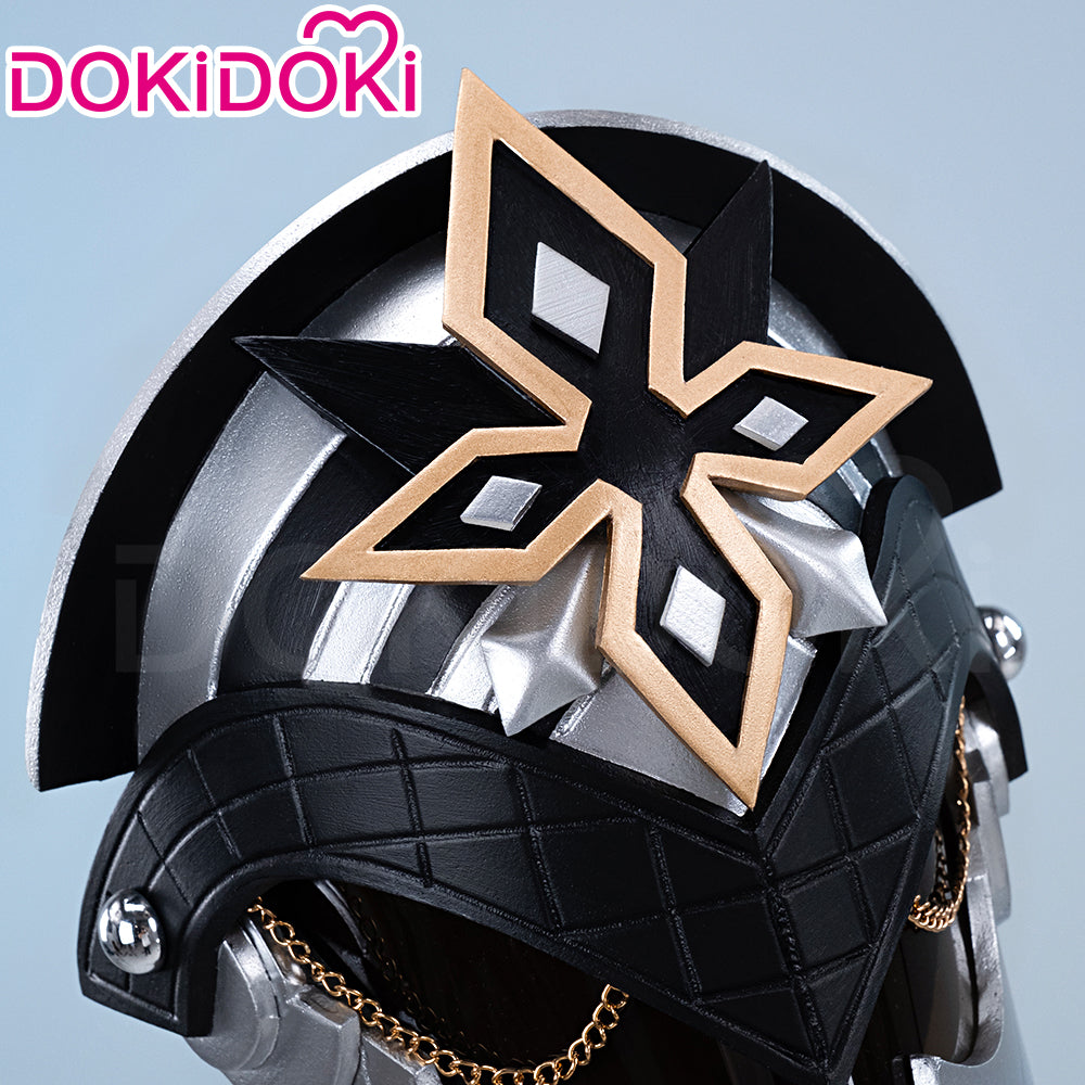 DokiDoki Game Genshin Impact Capitano Cosplay Wig / Mask Long Straight ...
