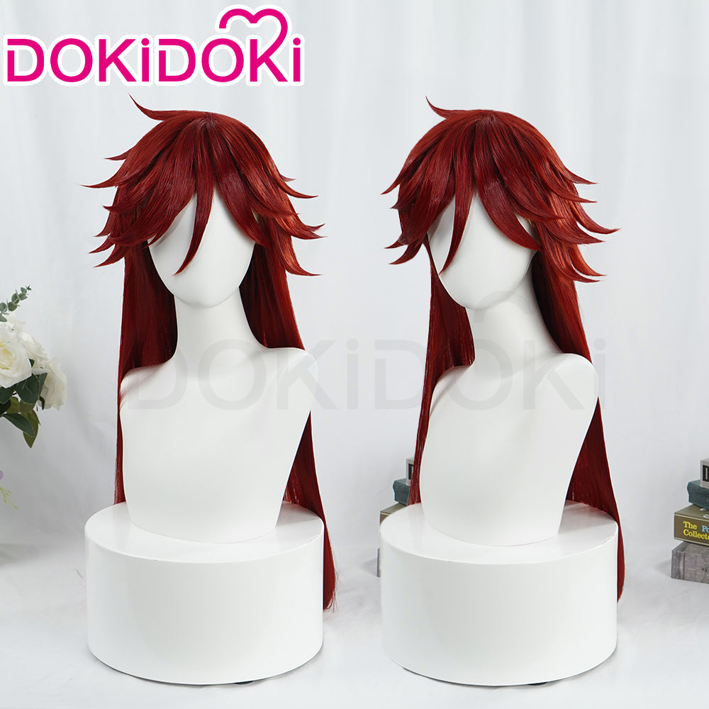 【Ready For Ship】DokiDoki Anime Black Butler Cosplay Grell Sutcliff Wig ...