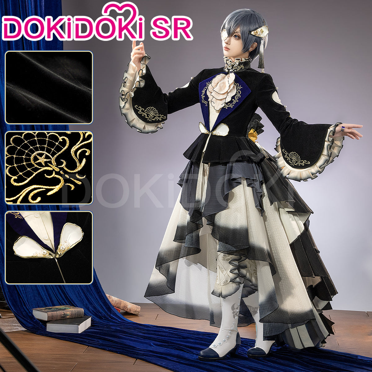 【Partially Ready For Ship】DokiDoki-SR Anime Cosplay Black Butler Kuros ...