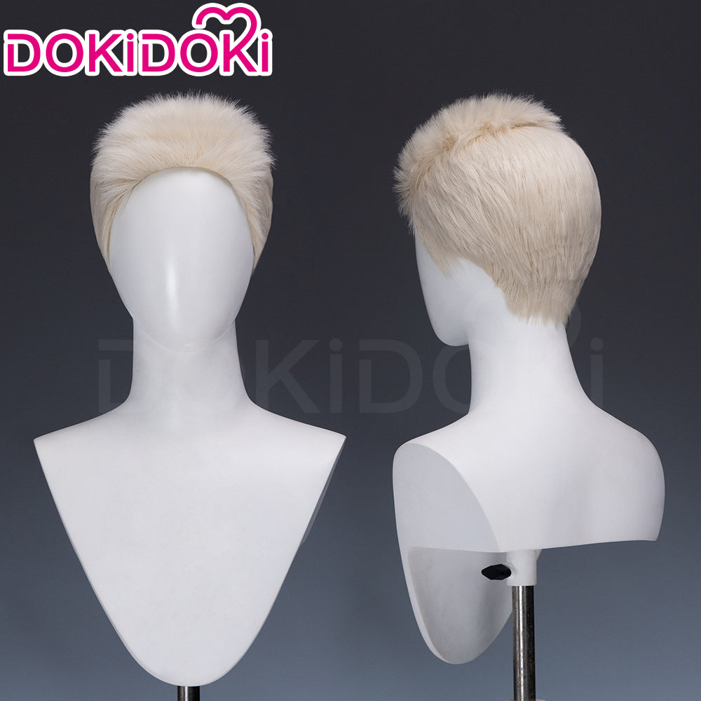 DokiDoki Anime GACHIAKUTA Cosplay Semiu Grier Wig Short White Hair Sem ...