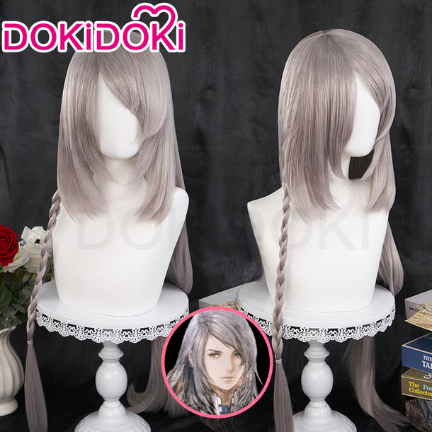 【Ready For Ship】DokiDoki Game Cosplay Jil Warick Cosplay Wig Long Grey ...