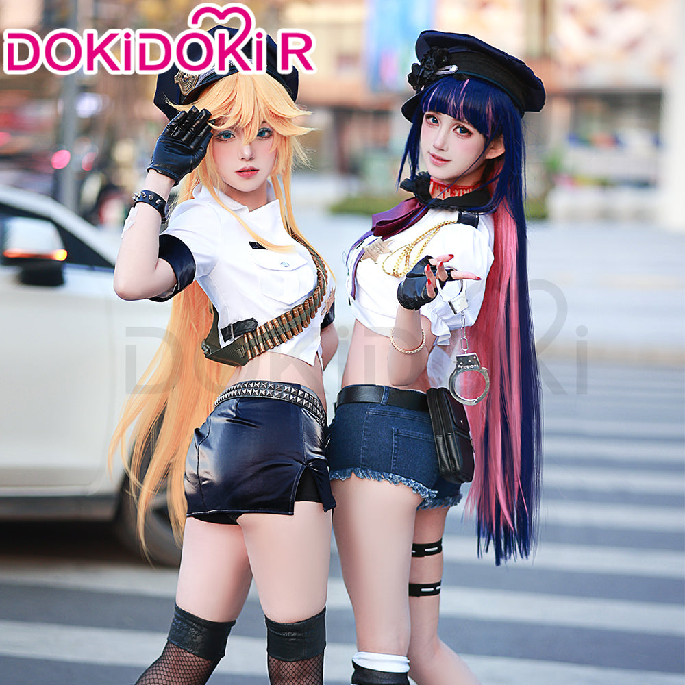 【Partially In Stock】DokiDoki-R Anime Cosplay Costume Angel Police Unif ...