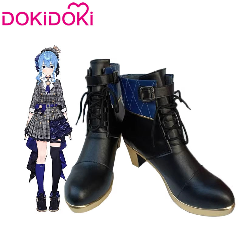 【In Stock】DokiDoki Hololive Vtuber Cosplay Hoshimachi Suisei Shoes ...