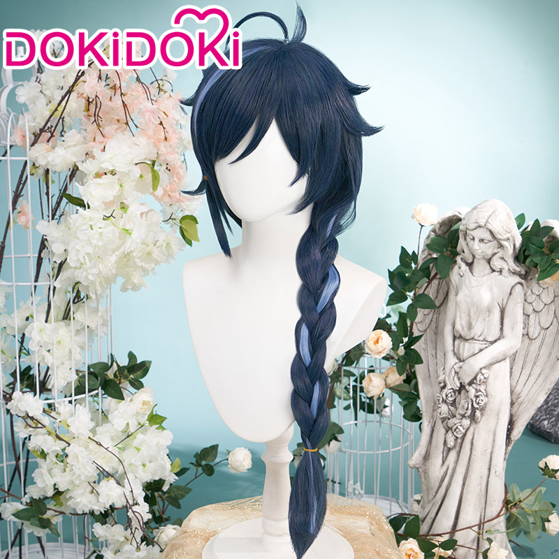【Ready For Ship】DokiDoki Game Genshin Impact Cosplay Kaeya Wig Long St ...