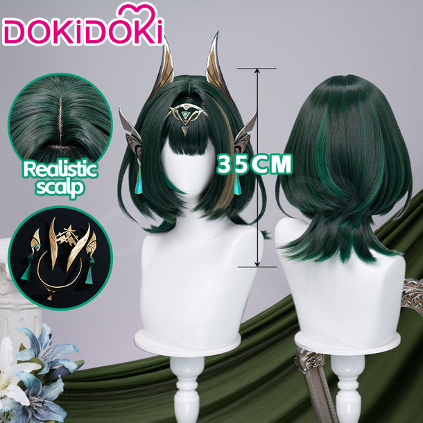 【Wig Ready For Ship】DokiDoki Game Genshin Impact Cosplay Nefer Wig / H ...