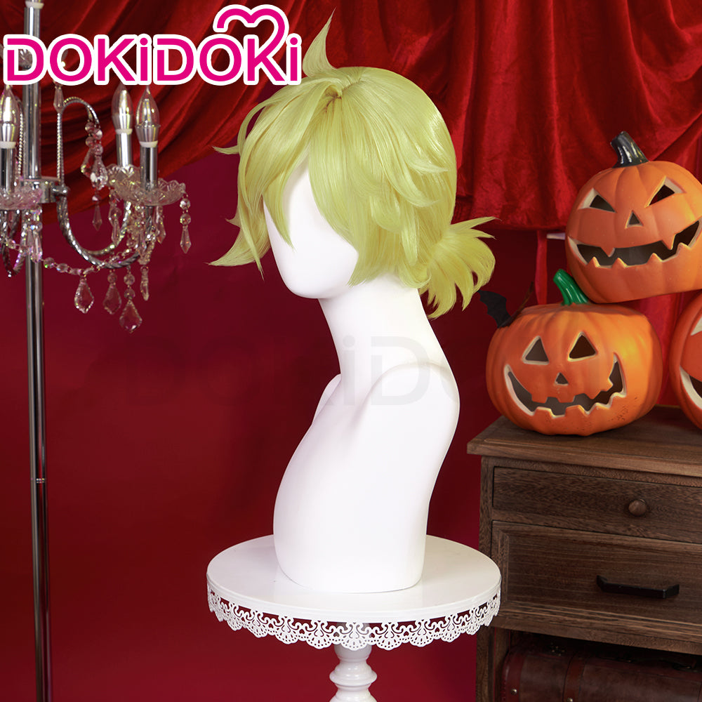 【Ready For Ship】DokiDoki Rascal the Raccoon Cosplay Wig Short Yellow H ...