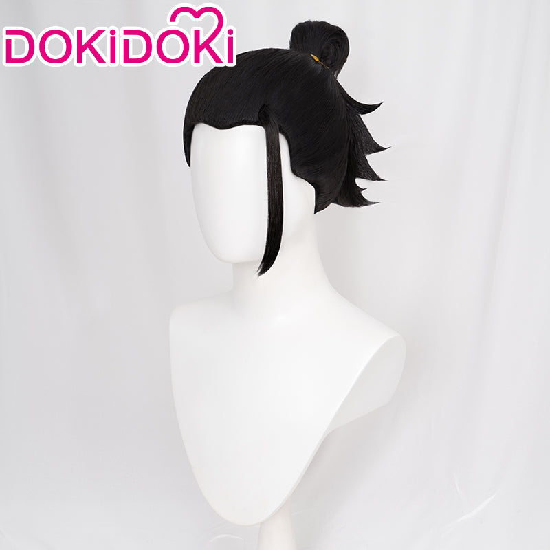 DokiDoki Anime Jujutsu Kaisen Cosplay Geto Suguru Wig Black Bun Hair M ...