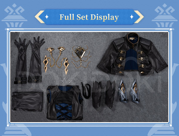 【Size S-4XL】DokiDoki Game Genshin Impact Cosplay II Capitano Costume T ...