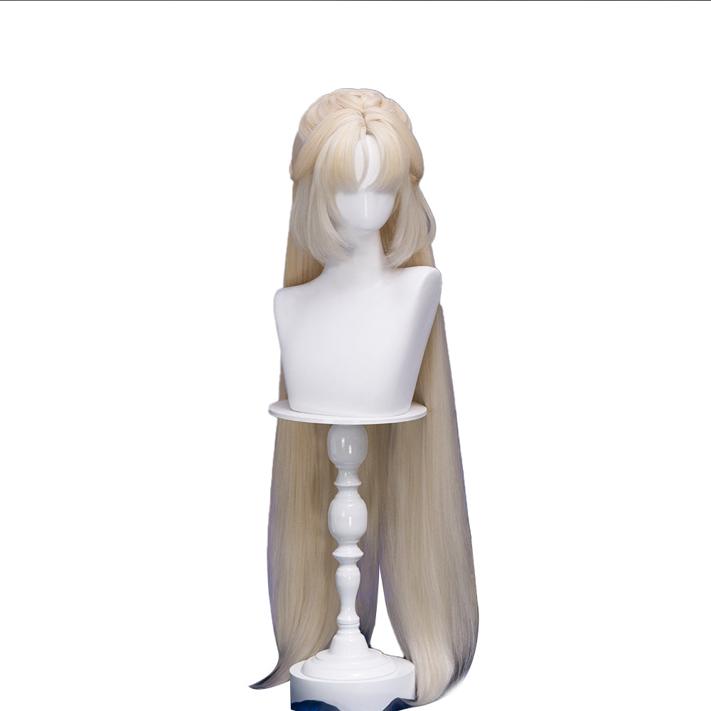 DokiDoki Game Genshin Impact Cosplay Nicole Reeyn Wig Long Silver Hair ...