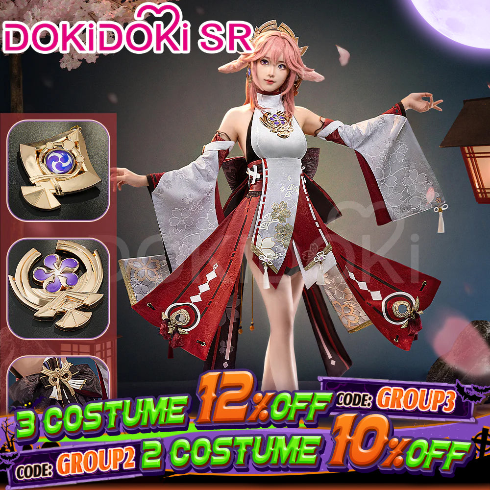 【Partially Ready For Ship】DokiDoki-SR Game Genshin Impact Yae Miko Cos ...