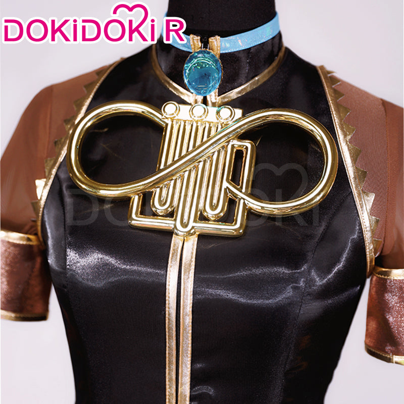 DokiDoki-R VSINGER Cosplay Lukaa Costume Black Dress – dokidokicosplay