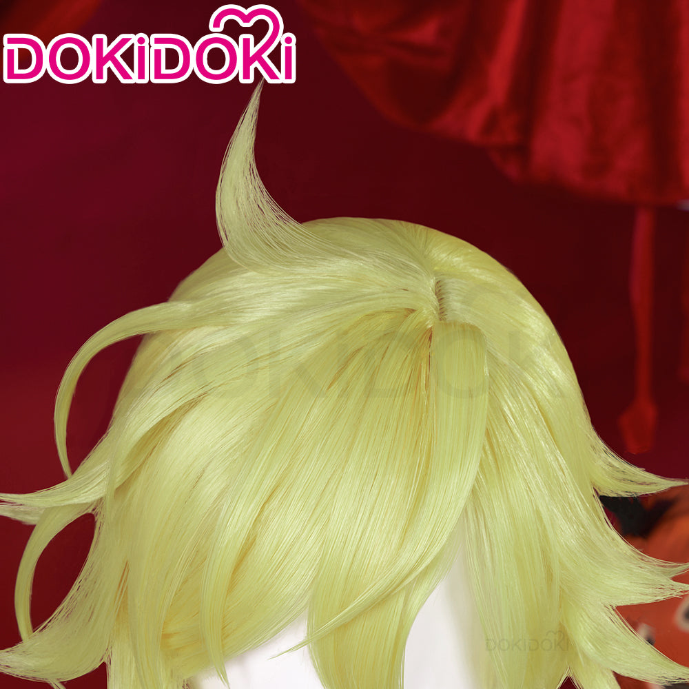 【Ready For Ship】DokiDoki Rascal the Raccoon Cosplay Wig Short Yellow H ...