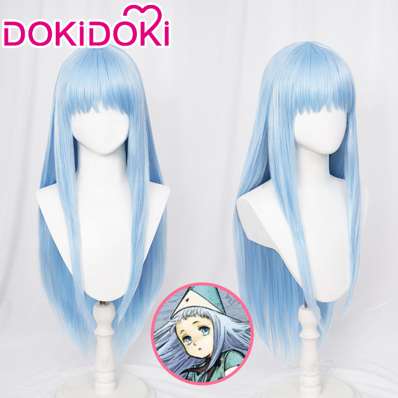 DokiDoki Manga Witch Hat Atelier Cosplay Richeh Wig Long Straight Blue ...