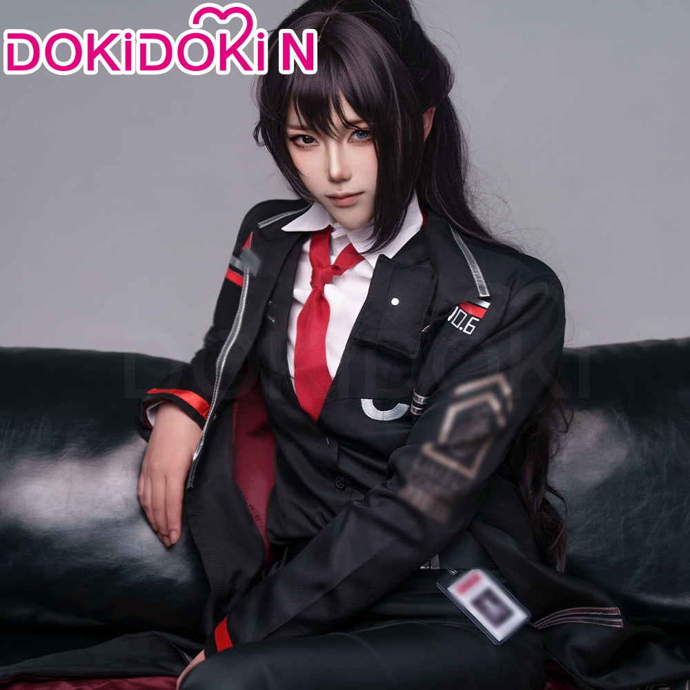 【Size XS-3XL】DokiDoki-N Game Cosplay Black Red Suit Costume ...