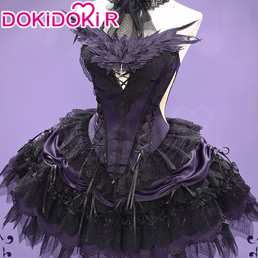 DokiDoki-R Anime Cosplay Goddess / Devil Costume Dress Doujin Purple ...
