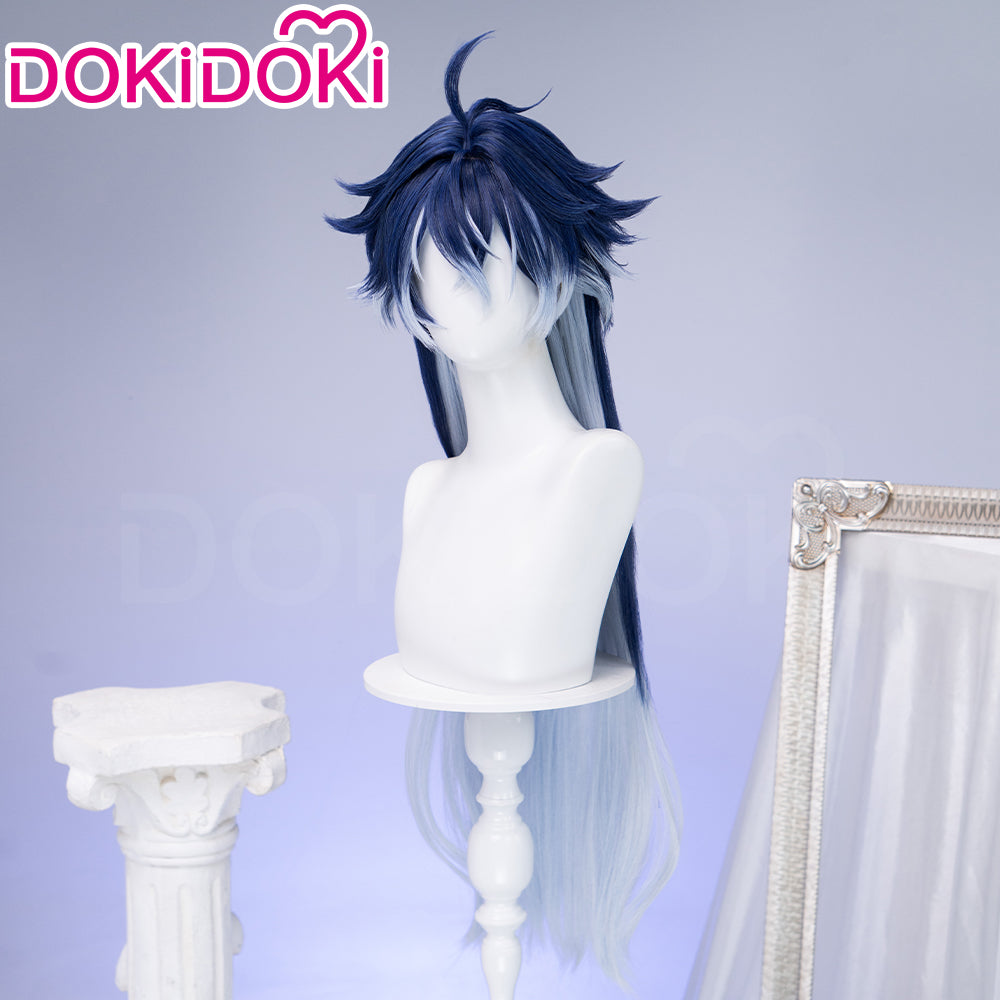 【Ready For Ship】DokiDoki Game Genshin Impact Cosplay Flins Wig Long Bl ...