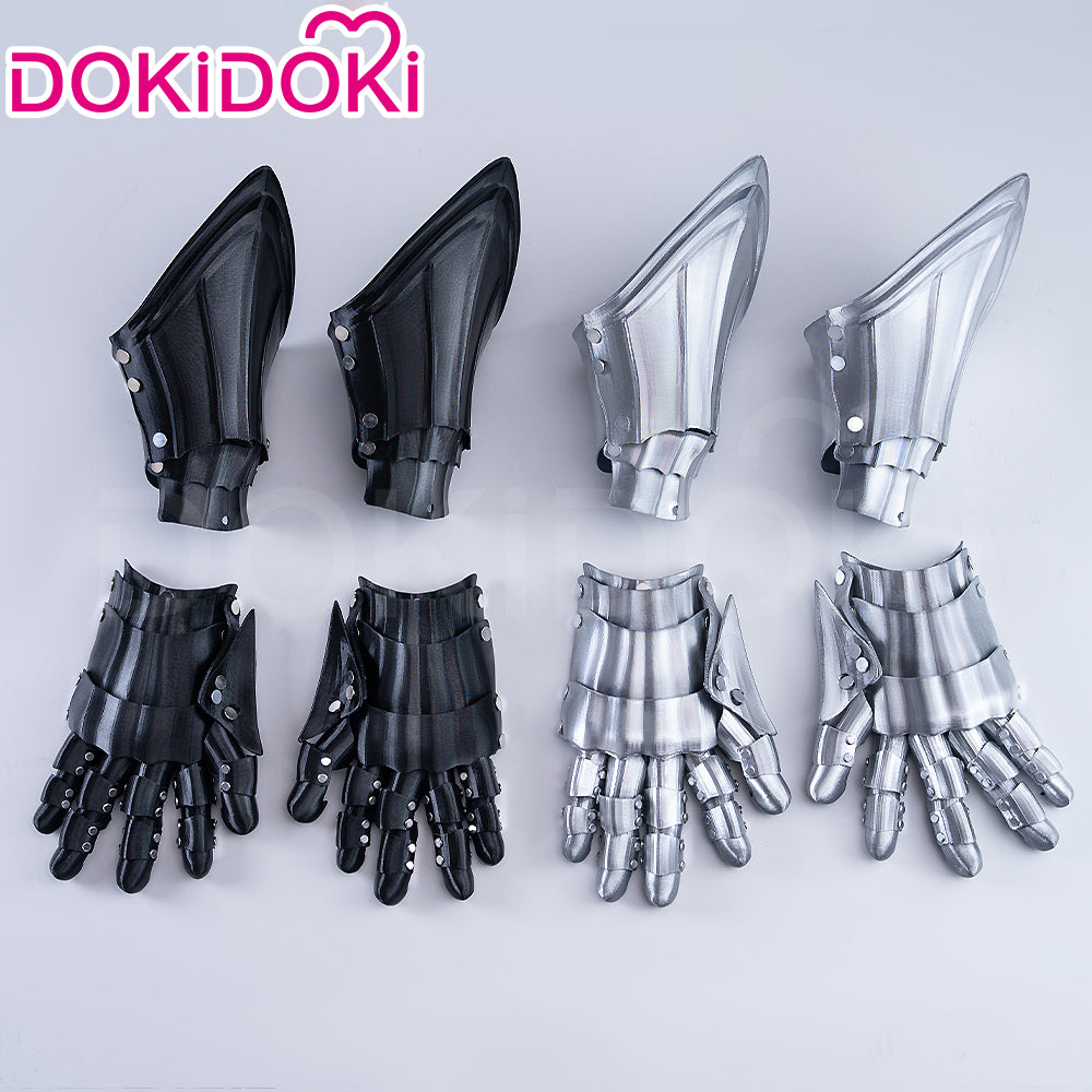 【In Stock】DokiDoki Anime Cosplay Prop Black Silver Mechanical Gauntlet ...