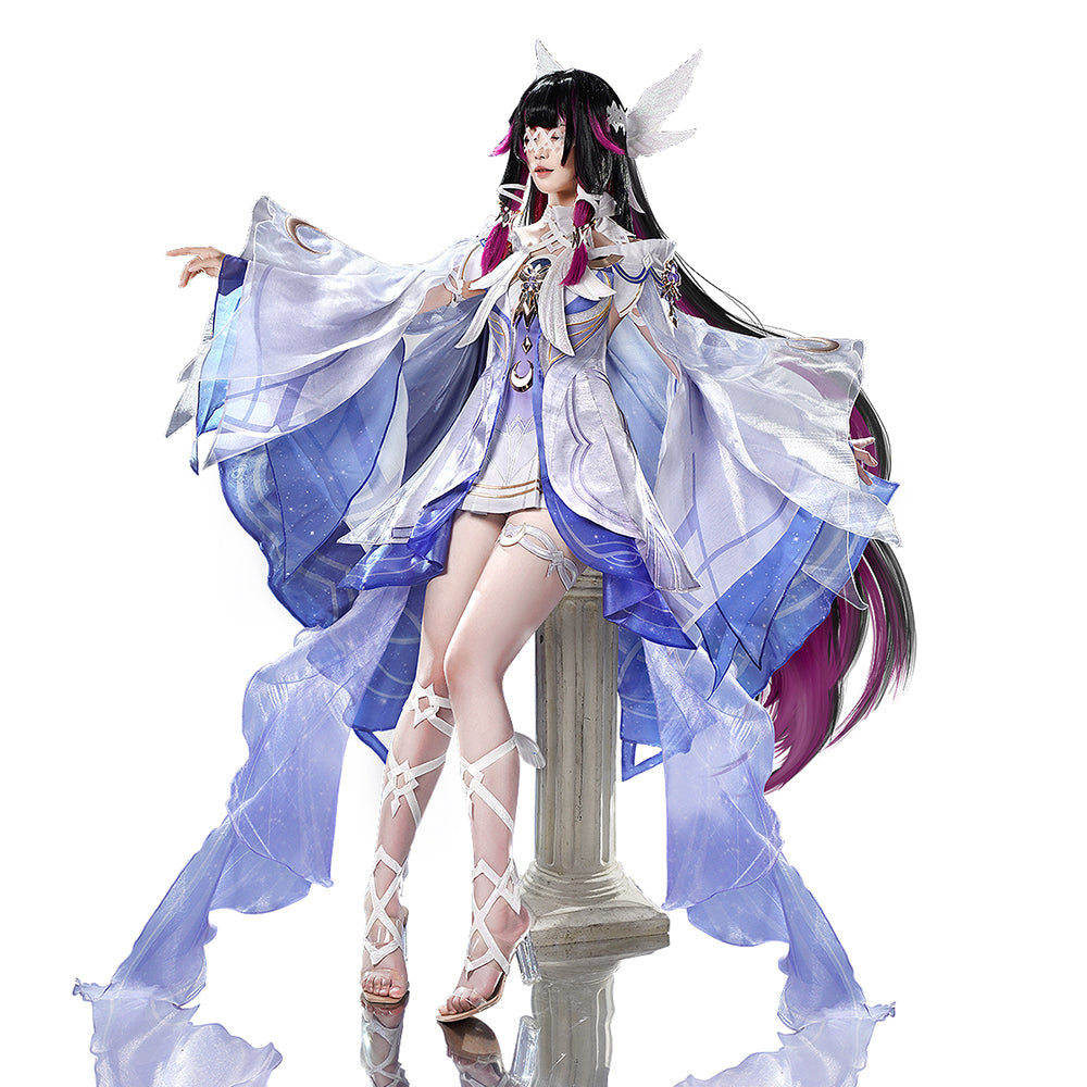 【Size S-3XL】DokiDoki-SR Game Genshin Impact Cosplay Columbina Costume ...