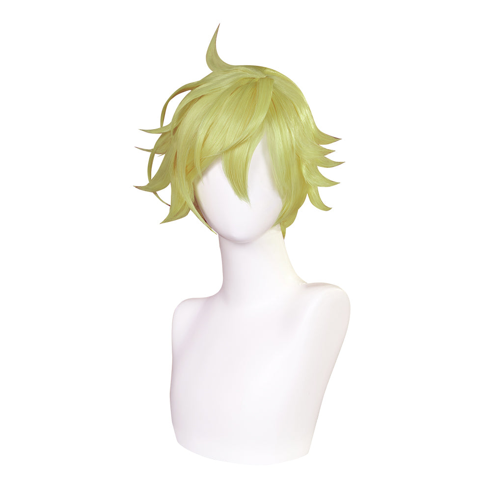【Ready For Ship】DokiDoki Rascal the Raccoon Cosplay Wig Short Yellow H ...
