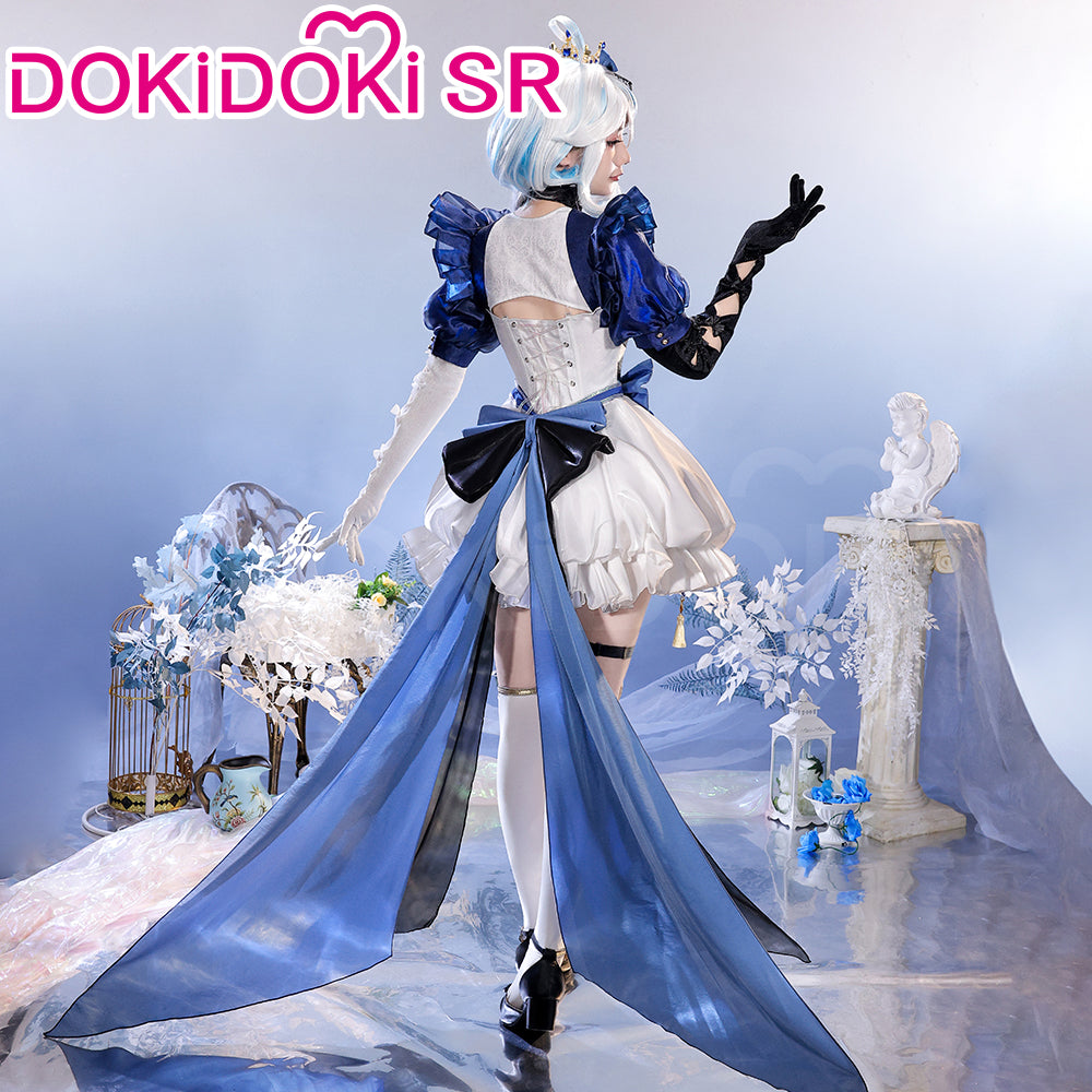 DokiDoki-SR Game Genshin Impact Cosplay Furina Costume Alice Blue Douj ...