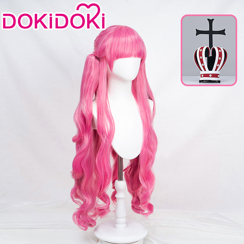 【Ready For Ship】DokiDoki Anime Cosplay Wig Long Curly Pink Hair / Crow ...