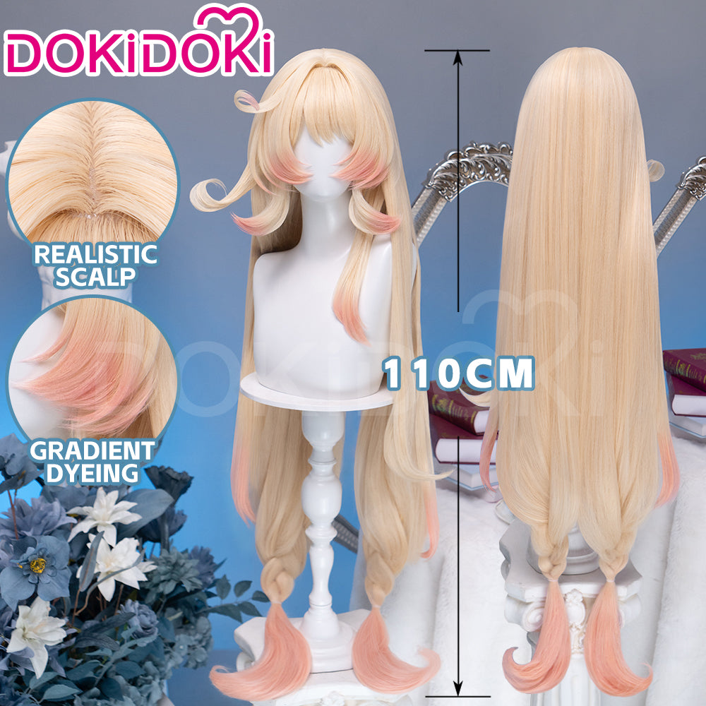 【Ready For Ship】DokiDoki Game Genshin Impact Cosplay Alice Wig Long Cu ...