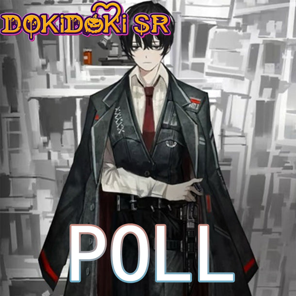 【POLL】$5 Deposit =10% OFF Coupon DokiDoki-SR Game Cosplay Black Suit C – dokidokicosplay