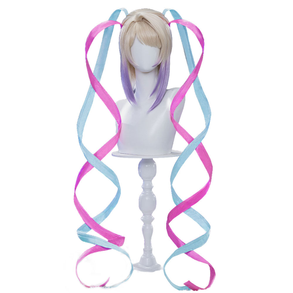 DokiDoki Game NEEDY GIRL OVERDOSE Cosplay KAngel Wig Long Straight Blo ...