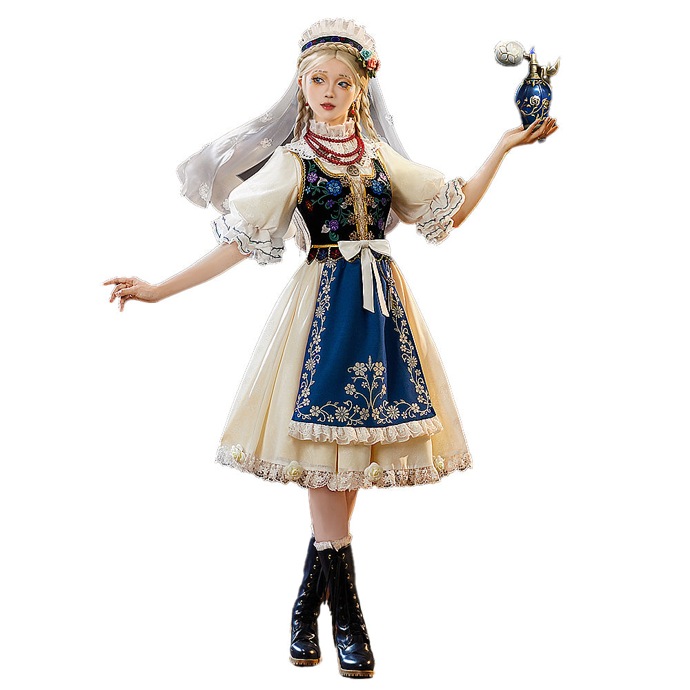 DokiDoki-SR Game Identity V Cosplay Perfumer Vera Nair Costume / Wig J ...