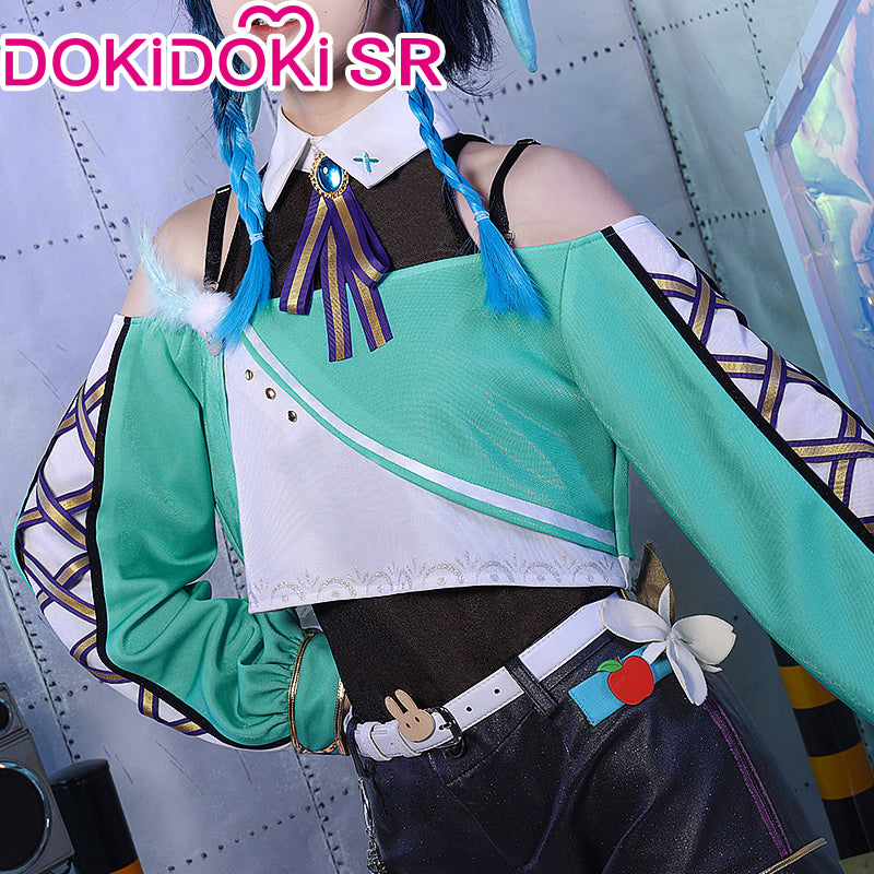 DokiDoki-SR Game Genshin Impact Venti Cosplay Doujin Costume Band Cos ...