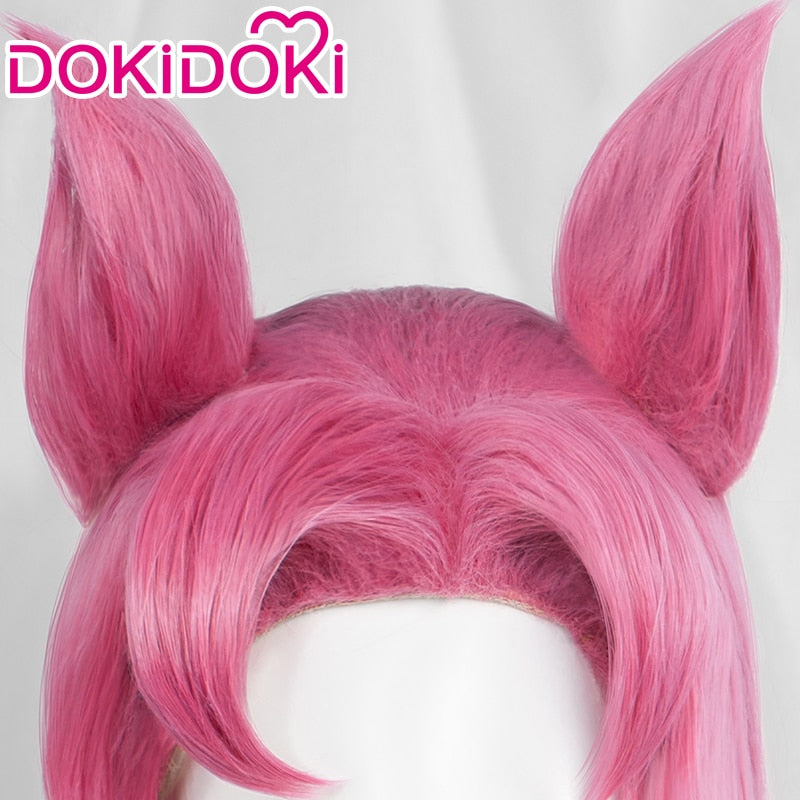 【Ready For Ship】DokiDoki Game Cosplay Pink Long Ponytail Cute ...