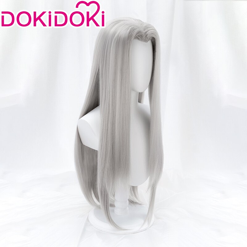 DokiDoki Final Fantasy VII Sephiroth Cosplay Wig Men Silver Long Hair ...