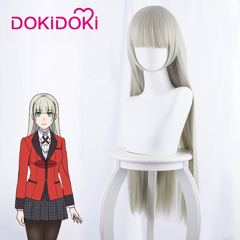 DokiDoki Anime Cosplay Wig Kakegurui Momobami Ririka Wig Women Long ...