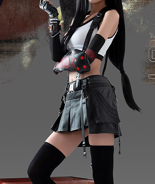 DokiDoki-R Final Fantasy VII Tifa Lockhart Cosplay Costume Women Fina ...